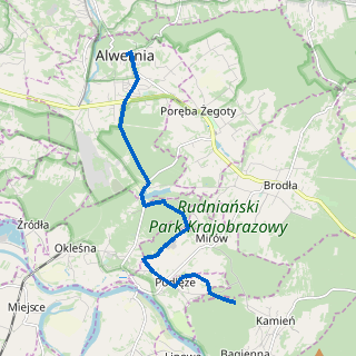 Alwernia - Czernichów - Szlaki turystyczne Małopolski