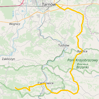 Jamna - Chatka Włóczykija - Tarnów - Szlaki turystyczne Małopolski